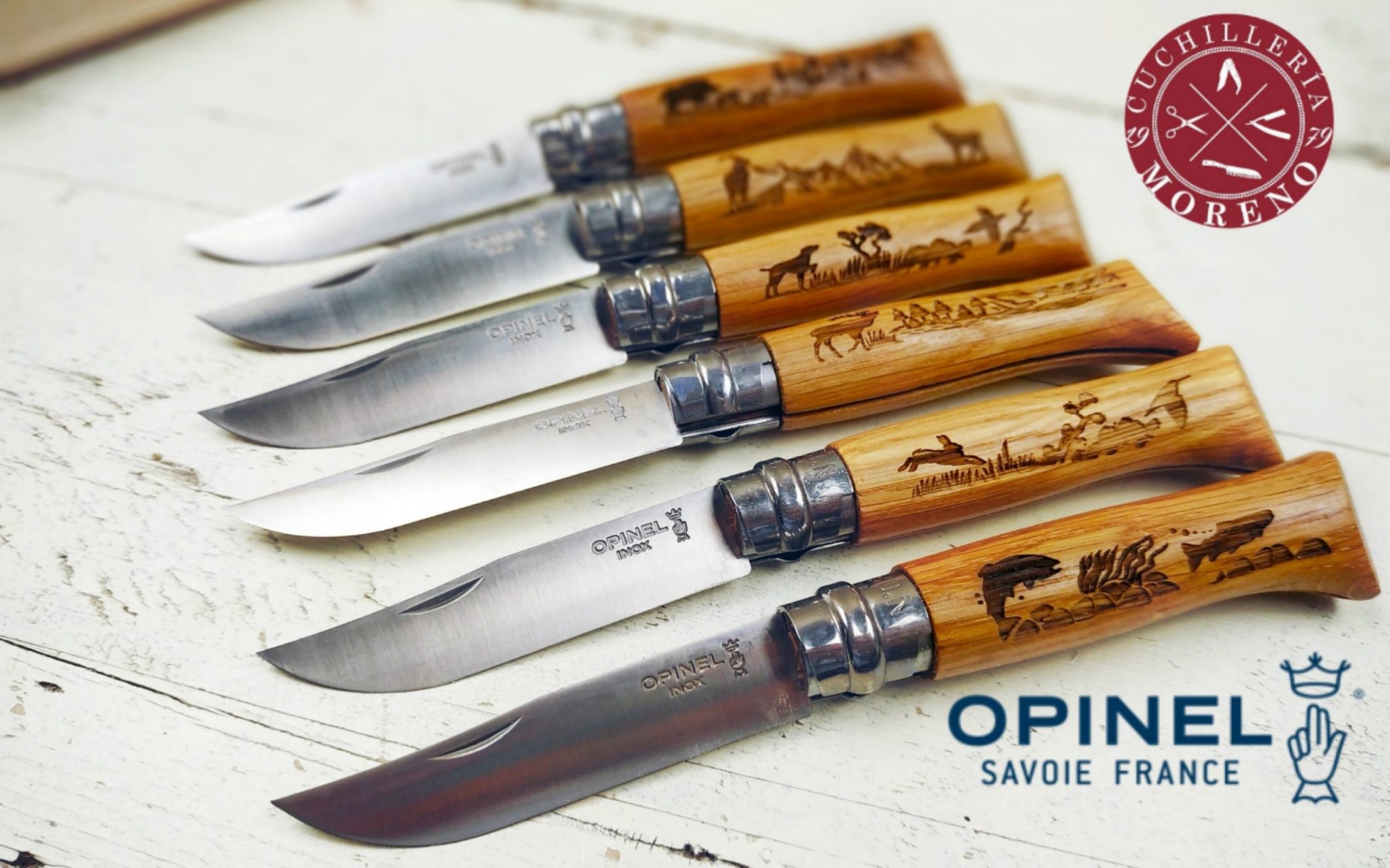 ? Opinel Animalia N°8 Edelstahl - Moreno Besteck